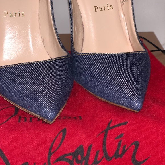 Christian Louboutin | Shoes | Louboutin So Kate Denim 6 Excellent ...
